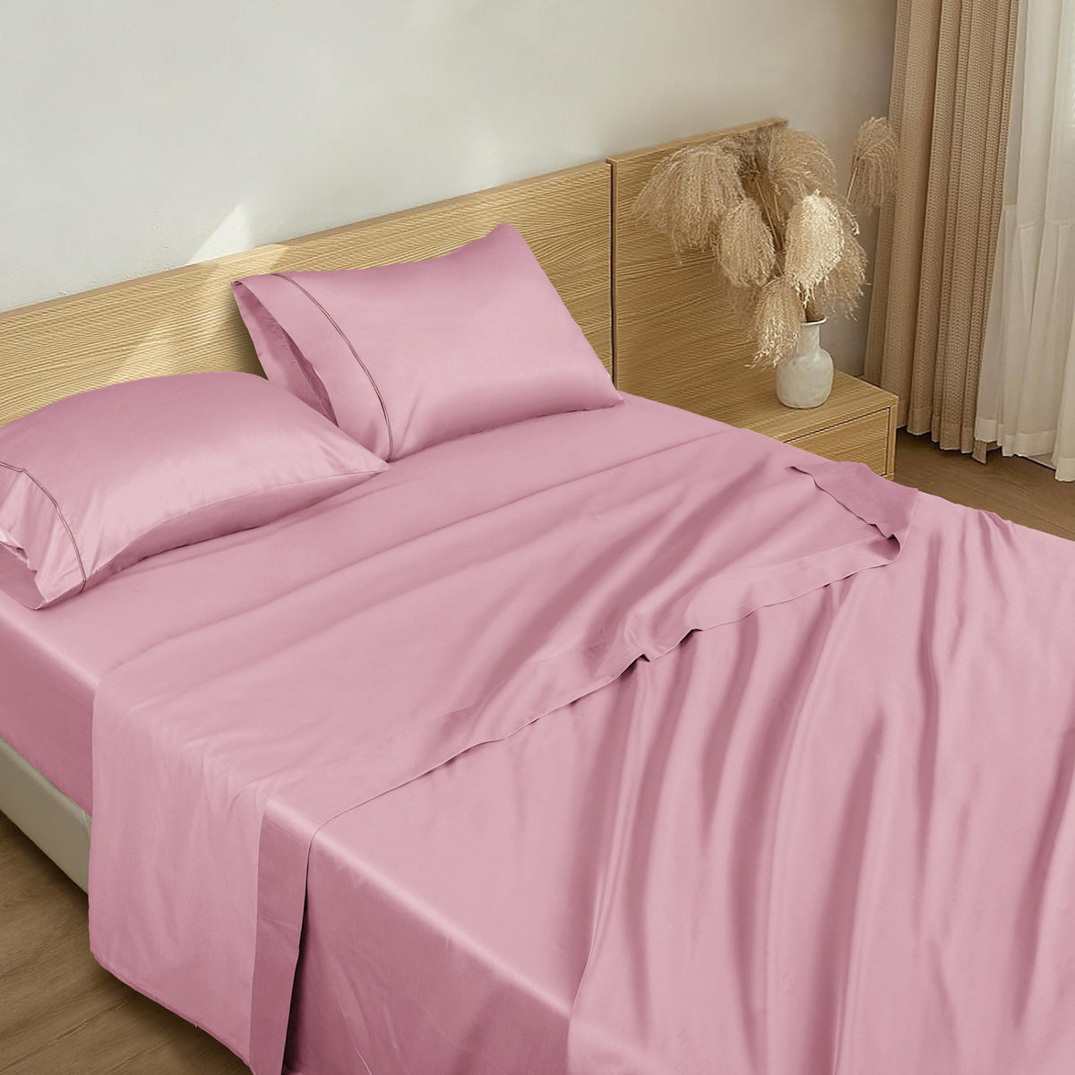 Barrata Stitch 100% Cotton Sateen Sheet Set | Cottonpassion