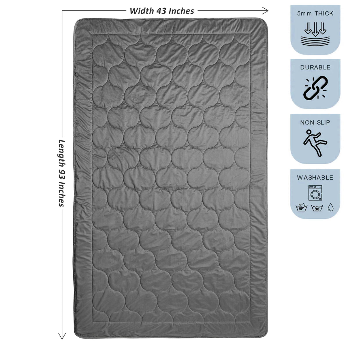 Luxury Crush Velvet Rugs Grey | Cottonpassion